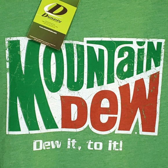 MountainDew | Shirts | New Old Stock Xxl Mountain Dew Tee Large Do It Pepsi Brand 2xlarge | Poshmark